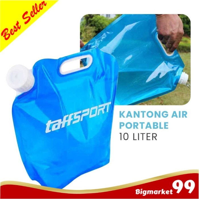 Jual Kantong Wadah Air Minum Portable Camping Traveling Hiking 10L ...