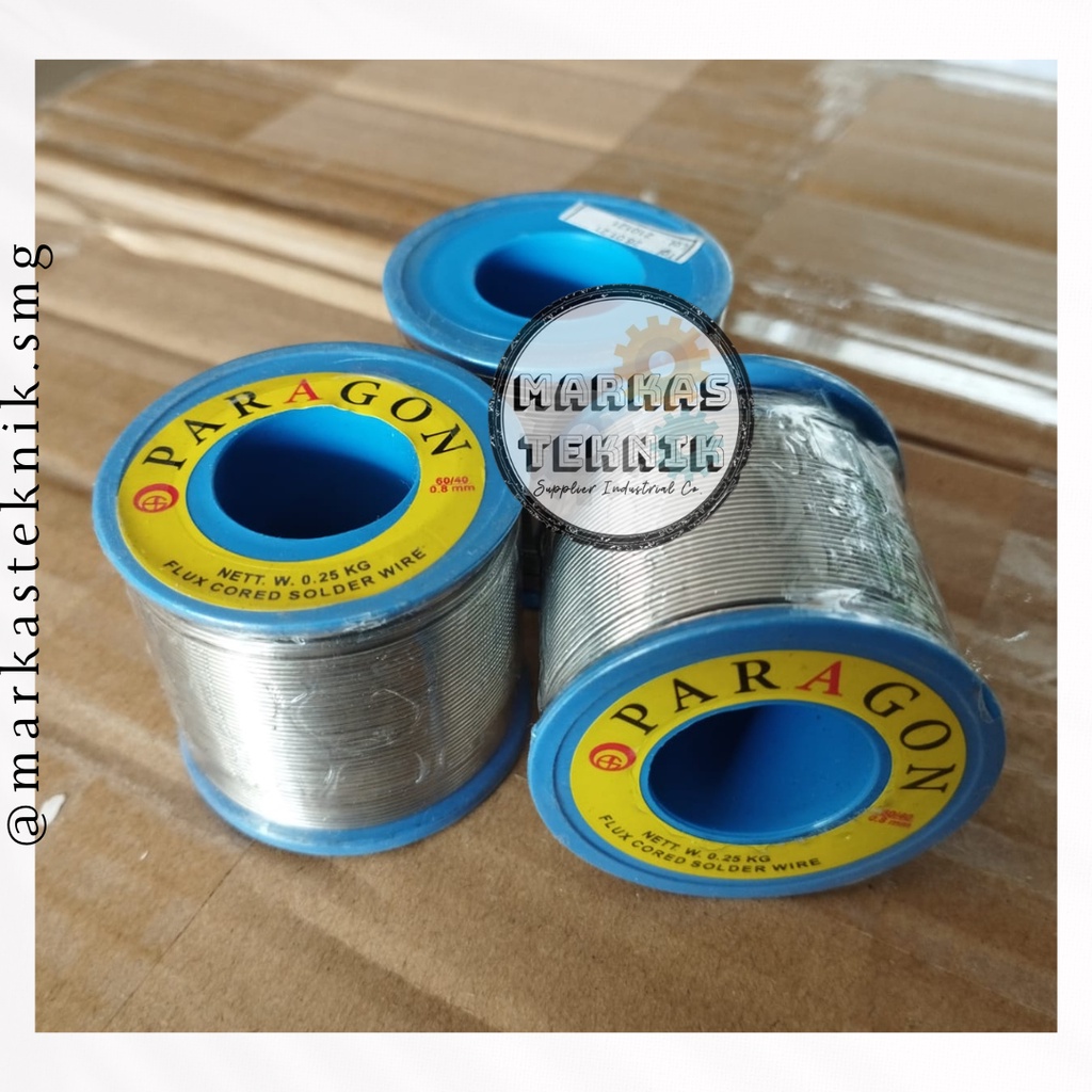 Jual PARAGON 0.25 KG / Tenol Timah Solder 0.8MM 60/40 / Timah Solder 0 ...
