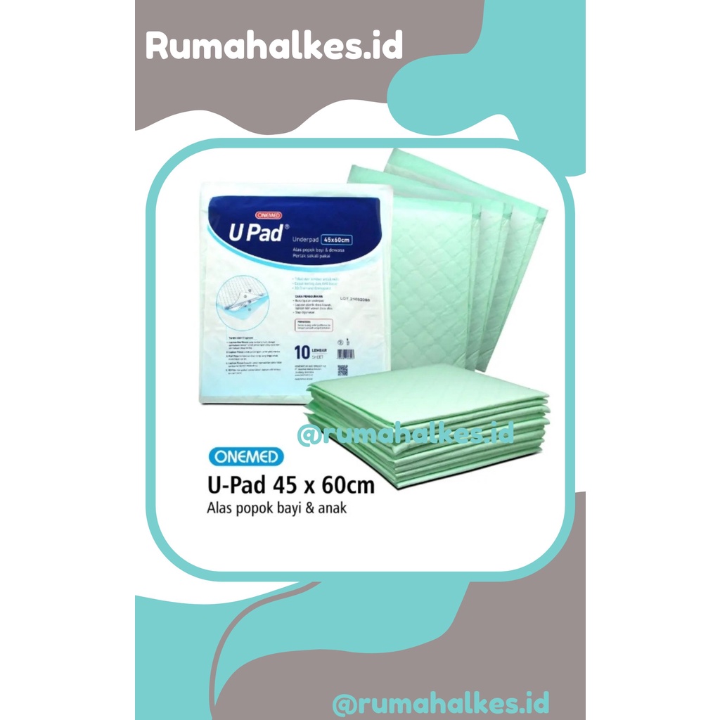 Jual Underpad Upad 45 x 60 cm Perlak Upad Onemed isi 10lembar | Shopee ...