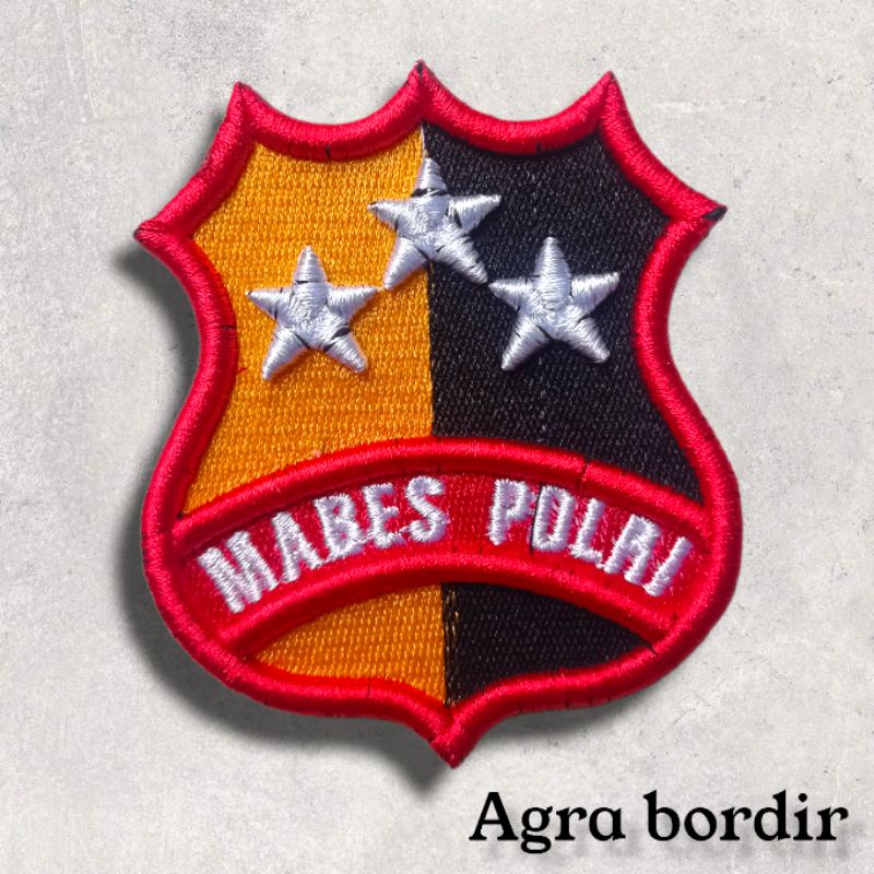 Jual bordir logo mabes polri timbul 3d | Shopee Indonesia