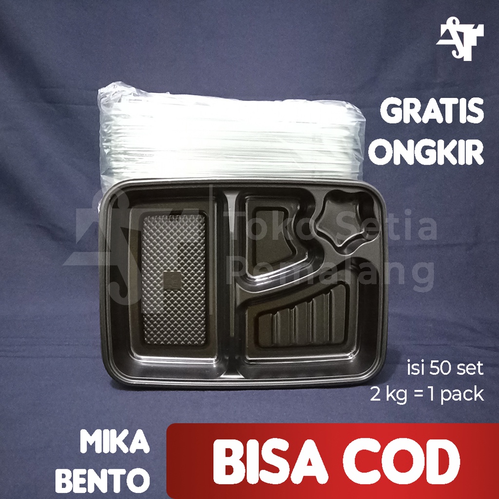 Jual Mika Box Bento Kotak Makan Plastik Murah Tempat Makan Catering ...