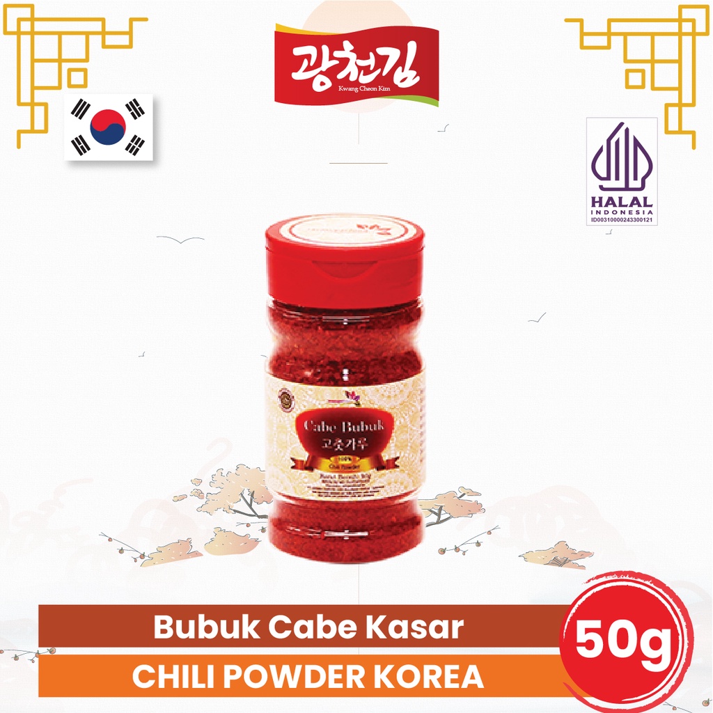 Jual KC. BUBUK CABE KASAR BOTOL / CHILI POWDER KOREA BOTTLE 50g ...