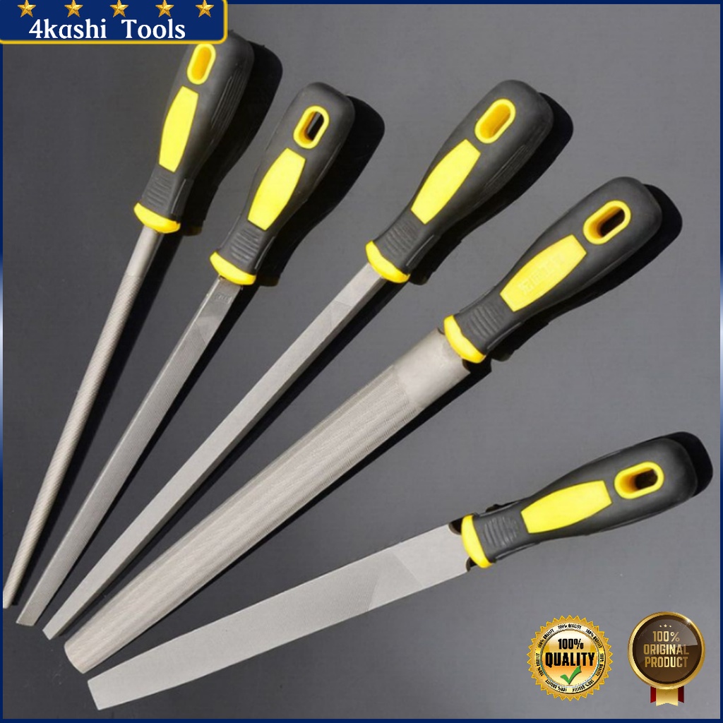 Jual Alat asah Kikir Set 5 Pcs Ukuran 8 Inch / Kikir 5 jenis bentuk ...