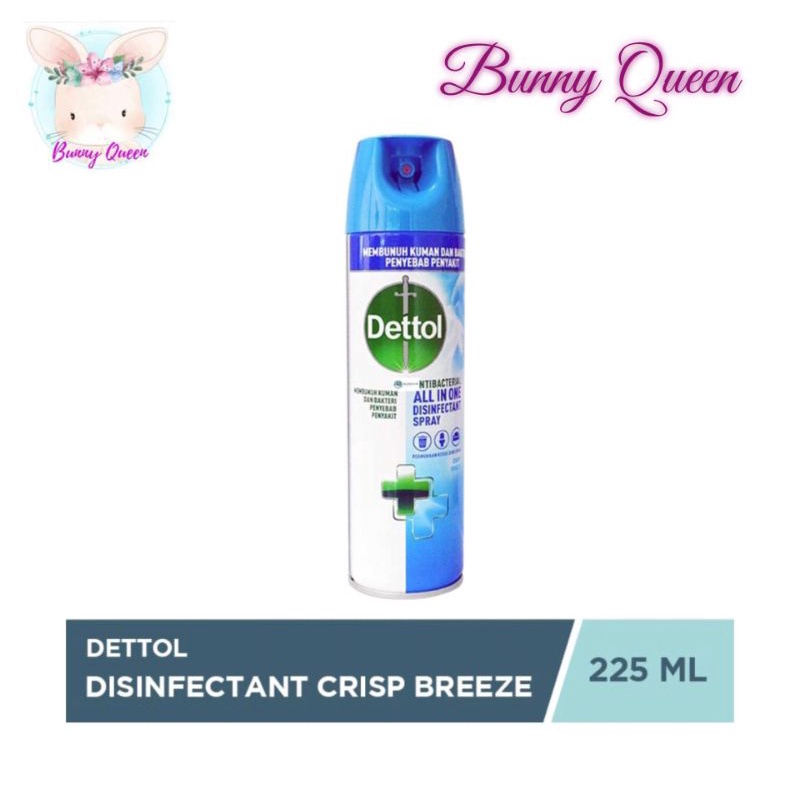 Jual Dettol Disinfectant Spray Crisp Breeze 225 ml 225ml | Shopee Indonesia