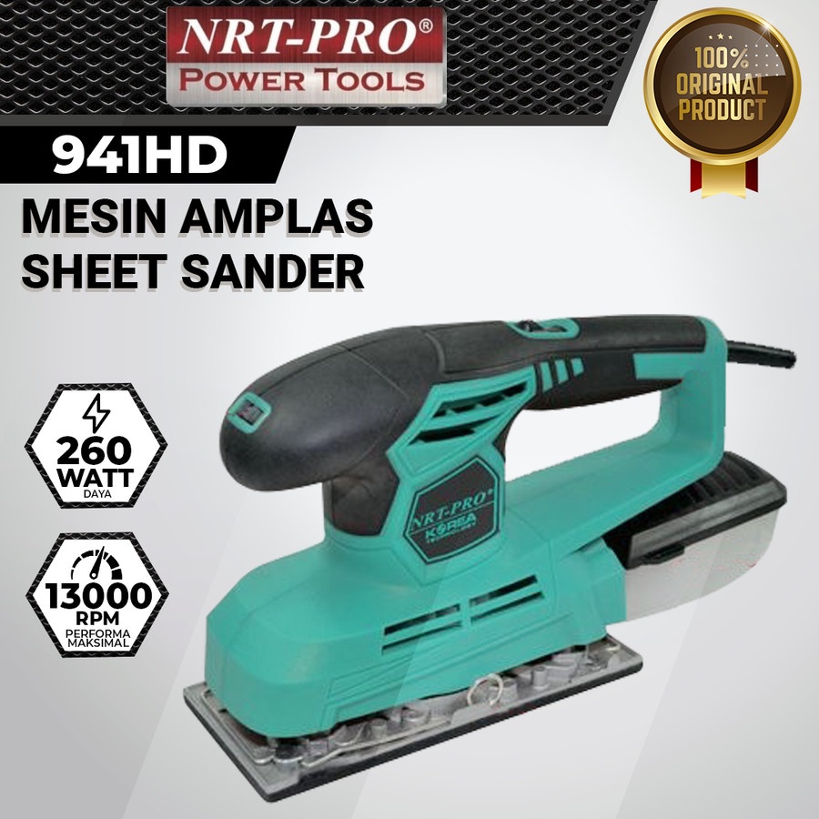 Jual Mesin Amplas Sheet Sander NRT PRO 941 HD 941HD Square Orbital ...