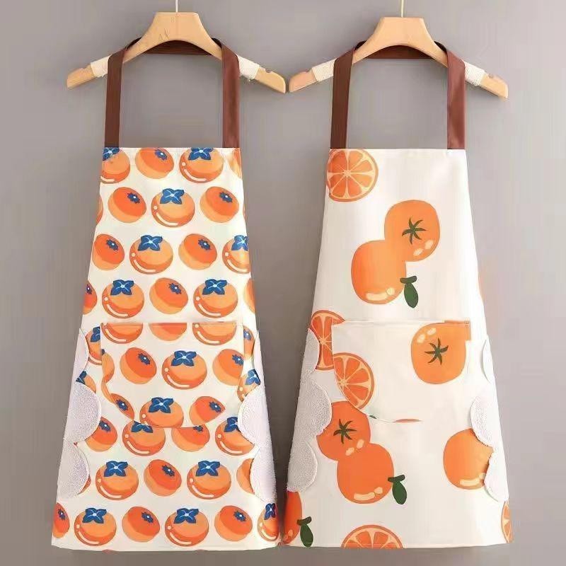 Jual CL Apron Celemek Dapur Premium Motif Jeruk Anti Minyak WaterProof ...