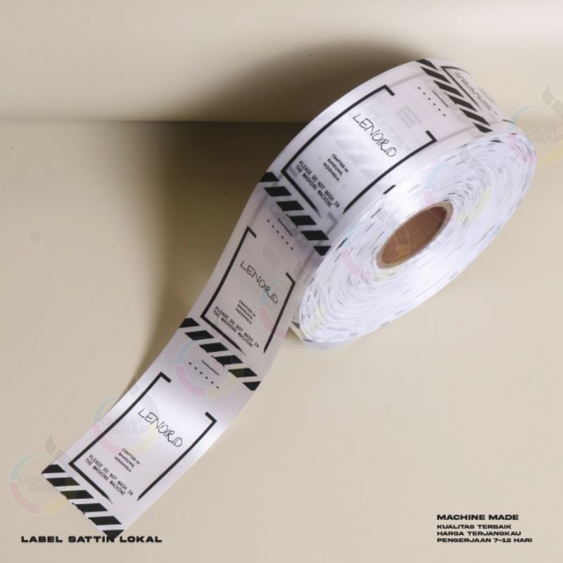 Jual label baju label satin label pakaian label washing label merek ...