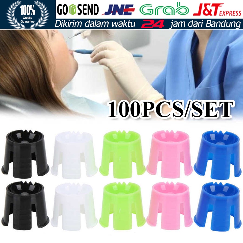 Jual isi 100PCS Dental Disposable Plaster Mixing Bowl Plastic Multi ...