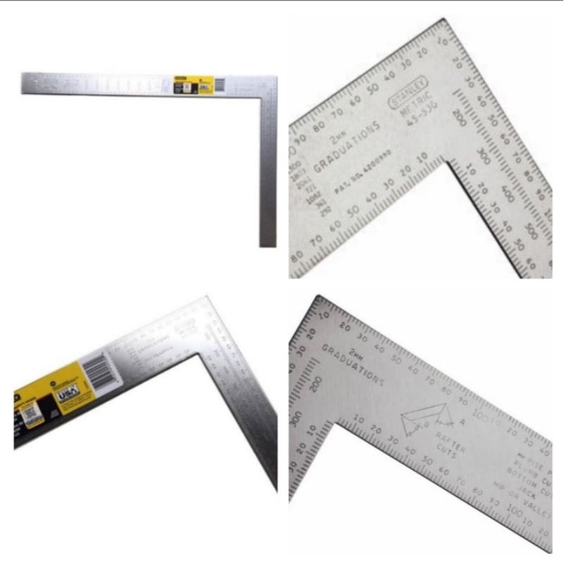 Jual penggaris presisi 45-530 Stanley Steel Rafter Roofing Square ...