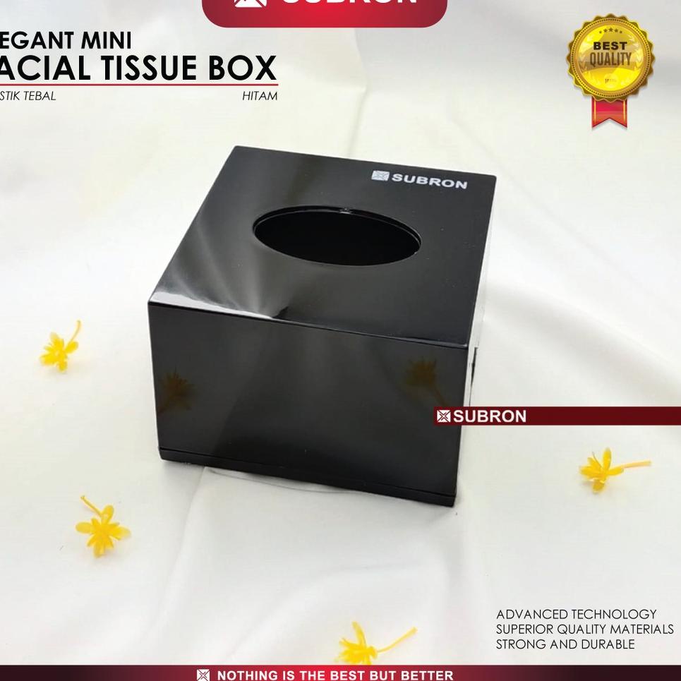 Jual Menarik SUBRON Kotak Tisu Mini Tempat Tissue Box Putih Hitam ...