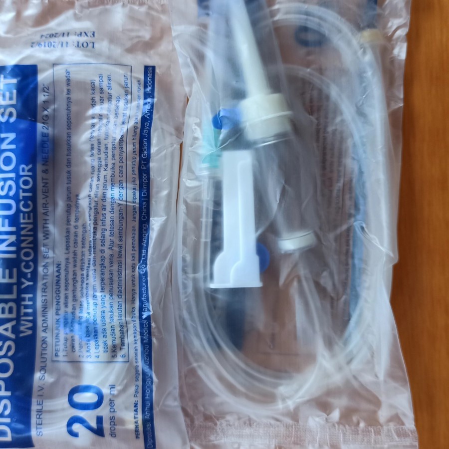 Jual ONEMED - Infusion Set Type Y - Selang Infus Anak | Shopee Indonesia