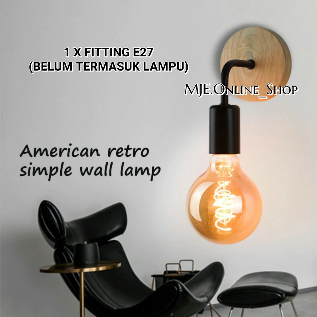 Jual LAMPU DINDING 1 X FITTING E27 MINIMALIS COVER LAMPU DINDING INDOOR ...