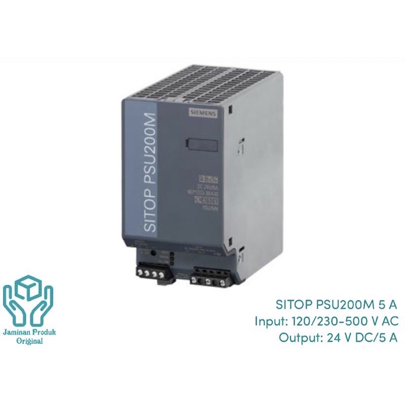Jual Power Supply Unit PLC SIEMENS 6EP1333-3BA10 SITOP PSU200M DC 24VDC ...