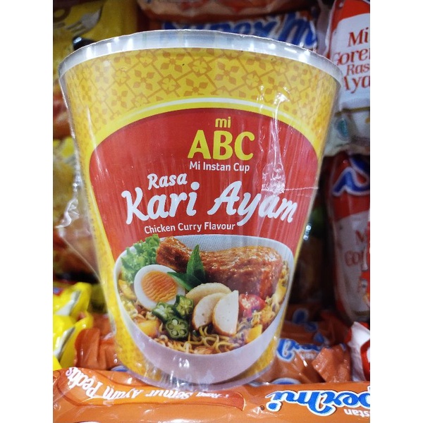 Jual Mi ABC Mi Instan Cup Pop Mie rasa Kari Ayam | Shopee Indonesia