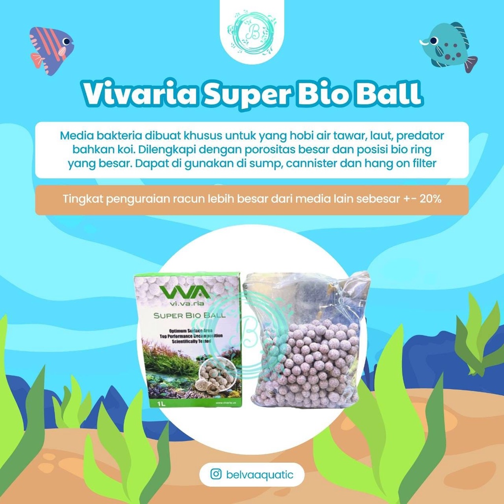 Jual Vivaria_Super_Bio_Ball_1L_Media_Filter_Rumah_Bakteri_Aquarium ...