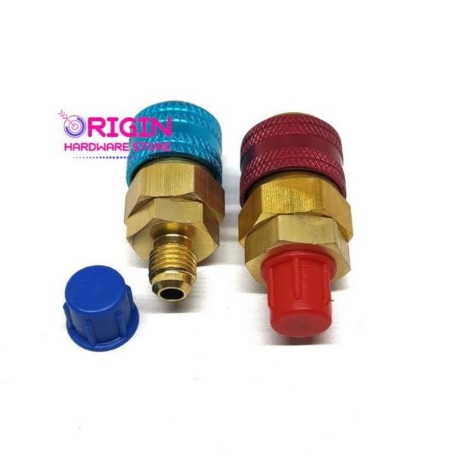 Jual Quick Coupler AC/Nepel Adapter Isi Freon Ac Mobil R134a/Sparepart ...