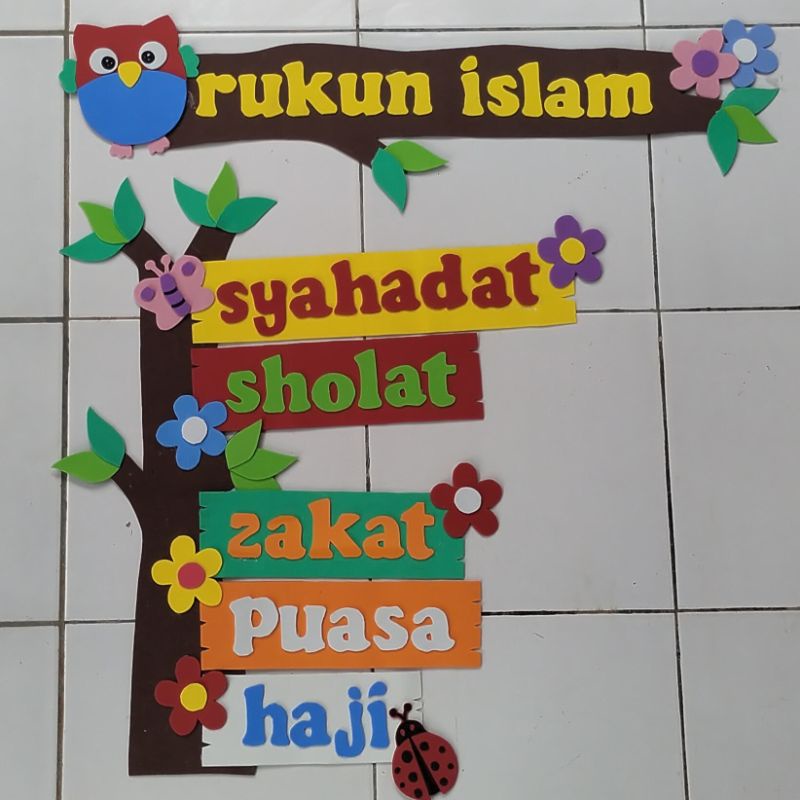 Jual Mengenalkan Islam Melalui Hiasan Dinding Kelas PAUD TK SD - Nama ...