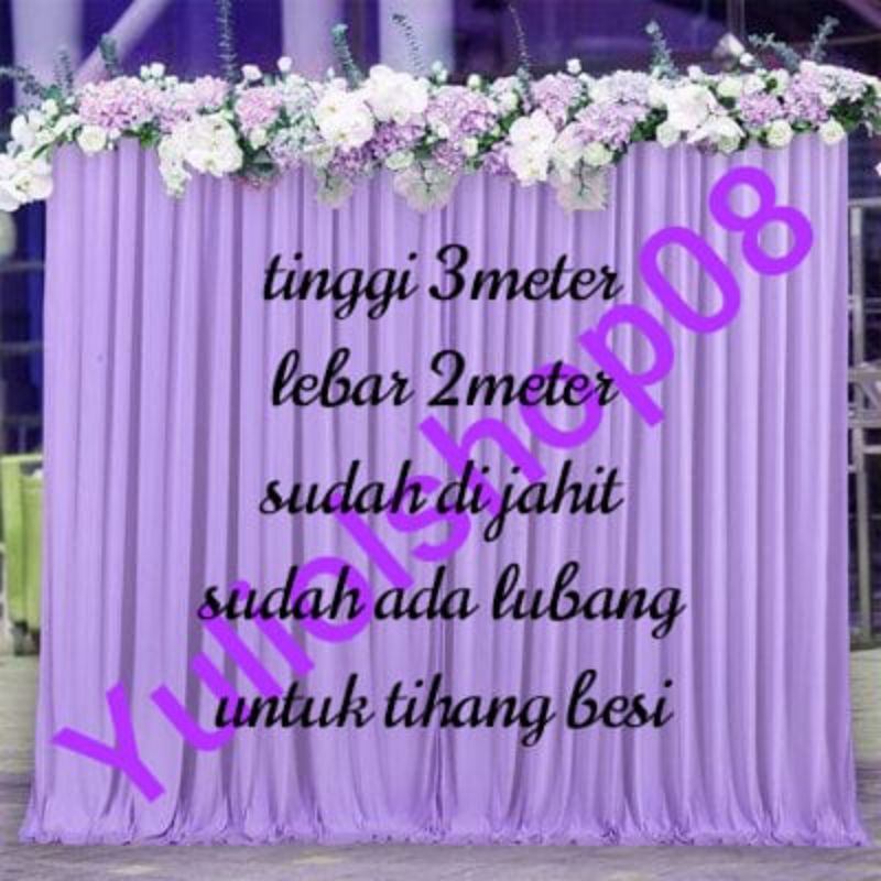 Jual kain backdrop background layar dinding bahan abutay filamin ukuran ...