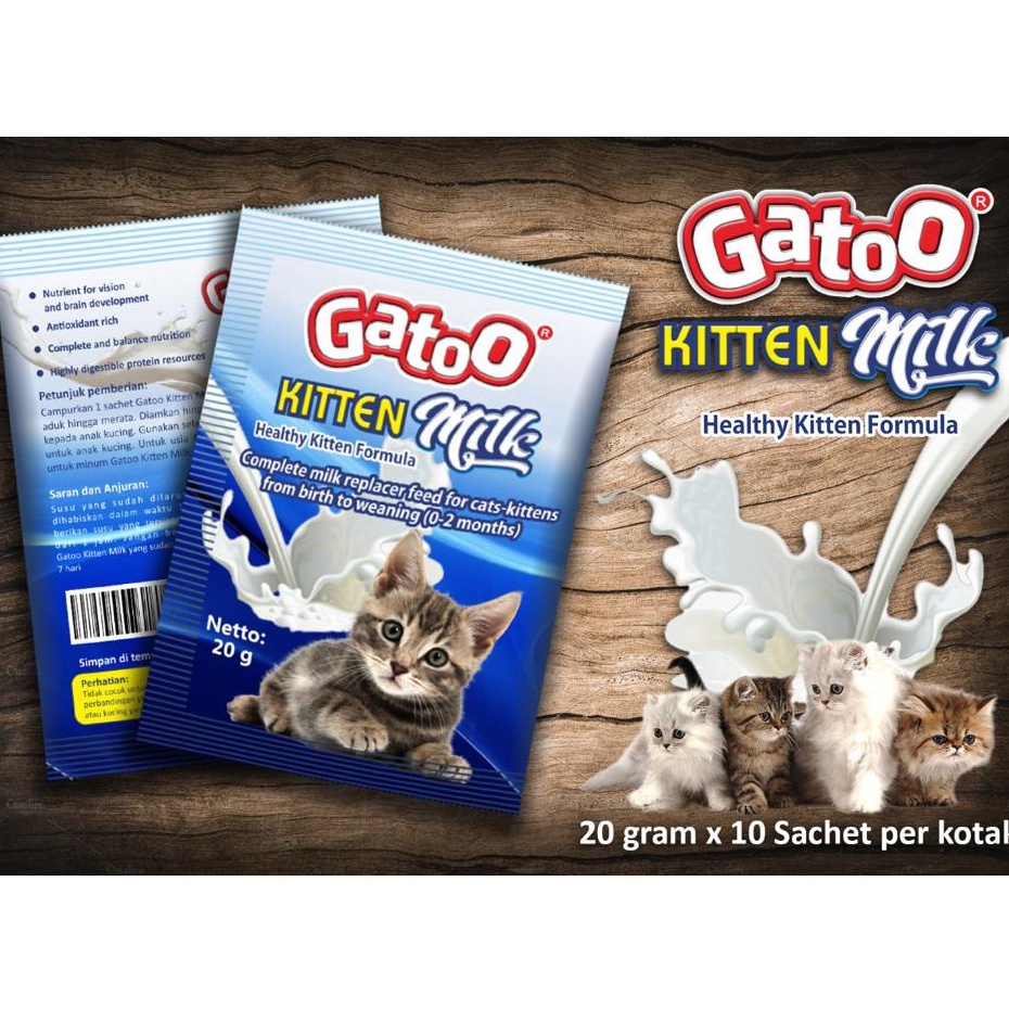 Jual Susu Kucing Gatoo Sachet 20Gr | Shopee Indonesia