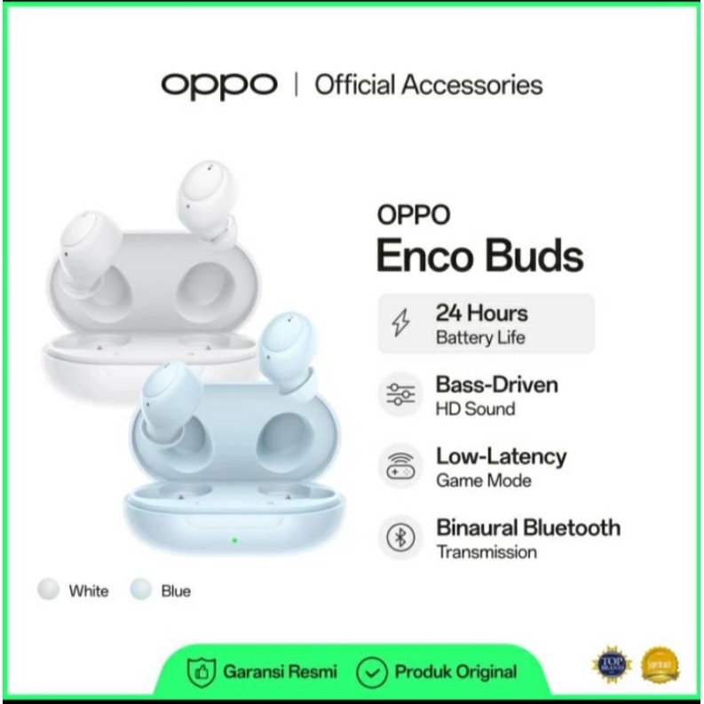 Jual TWS OPPO ENCO BUDS GARANSI RESMI | Shopee Indonesia