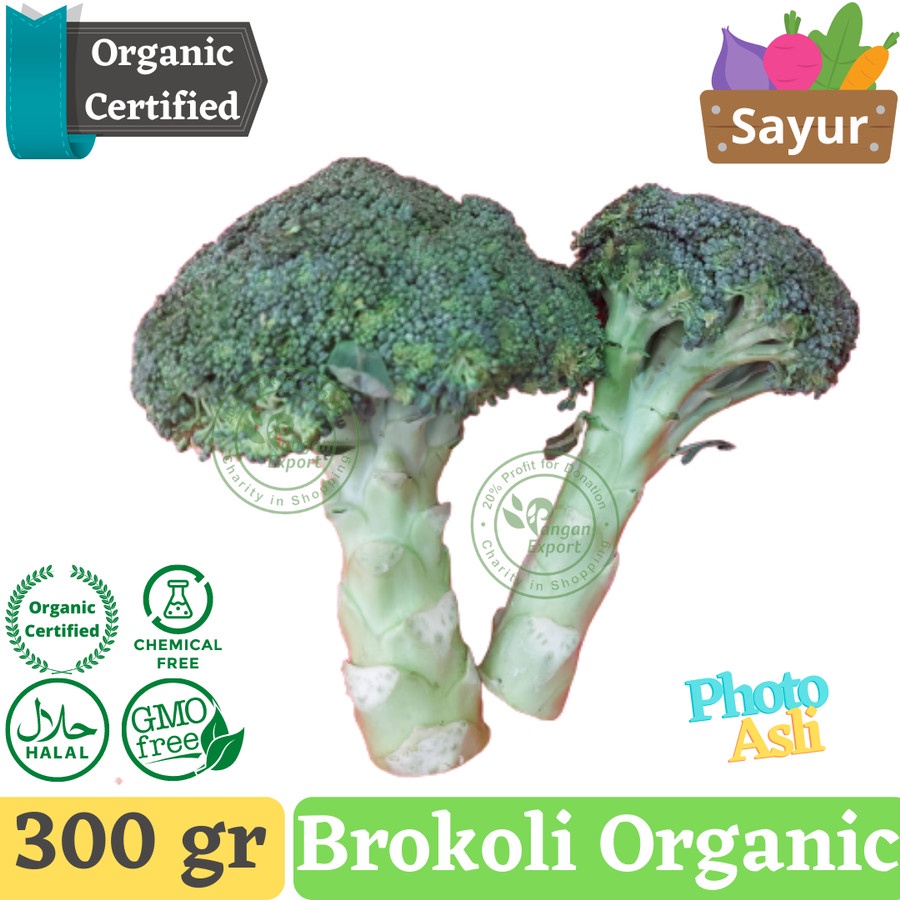 Jual Brokoli Organik / Organic Premium Broccoli / Buah Bumbu Sayur ...