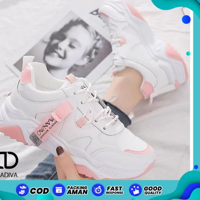 Jual [CODE LY28] Sepatu Wanita Sneakers Korea Wanwoo Spatu Sneaker Tali ...