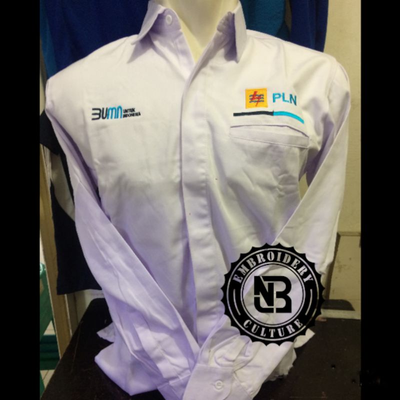 Jual KEMEJA PLN (PERUSAHAAN LISTRIK NEGARA) // KEMEJA PDH KANTONG SATU ...