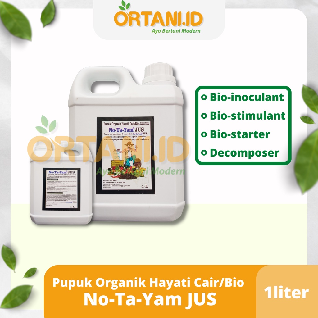 Jual Pupuk Hayati Cair No-Ta-Yam JUS 1liter - Pupuk Organik Bio ...