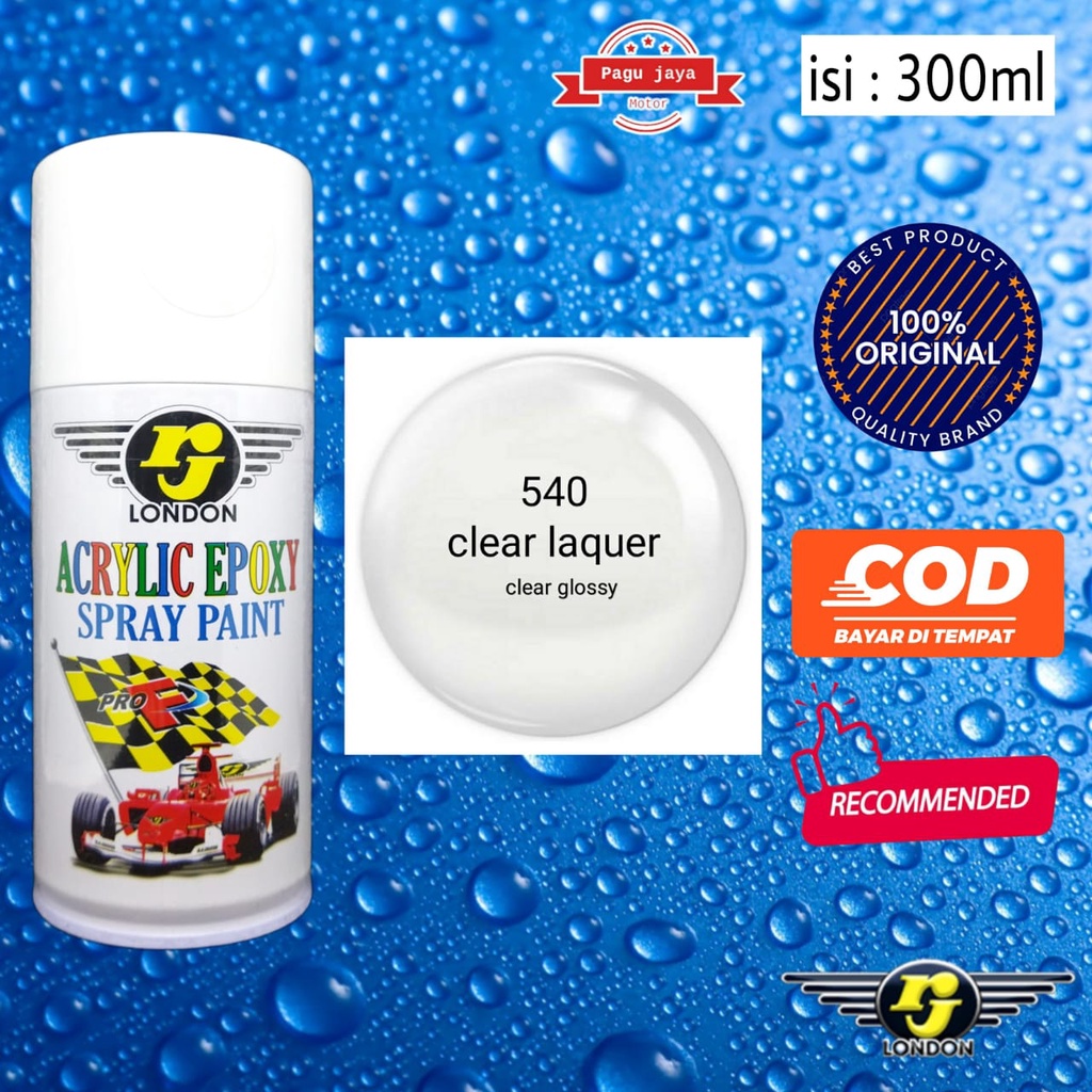 Jual cat semprot 300cc clear laquer gloss glossy pernis vernis rj ...