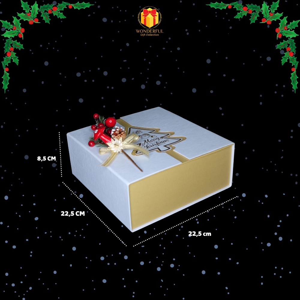 Jual Hardbox Christmas Magnet Box Pohon Natal Premium 22x22x8 WGC-C12 ...