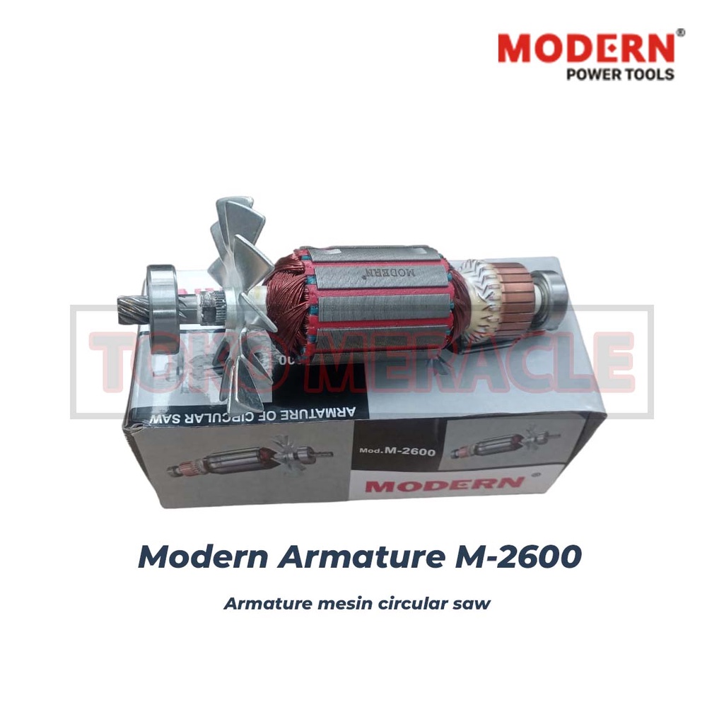 Jual [ARMATURE] Modern Armature M2600L - Angker Rotor Mesin Circularsaw ...