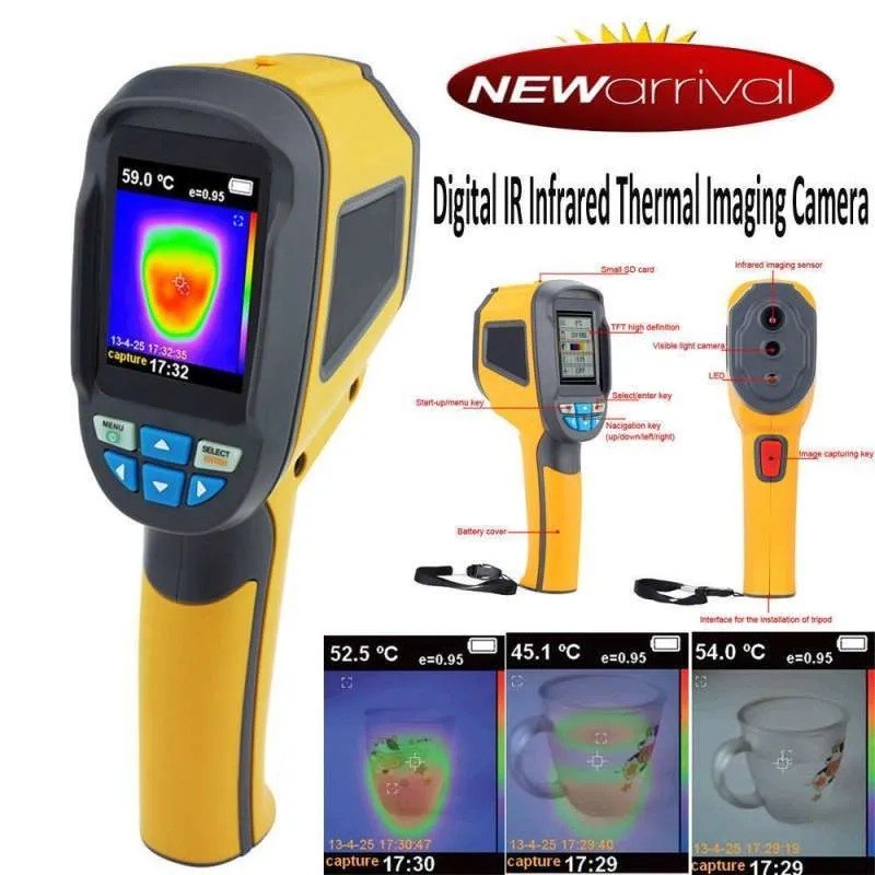 Jual HT02 HTI Hot Thermal Imager Thermogun imaging camera | Shopee ...