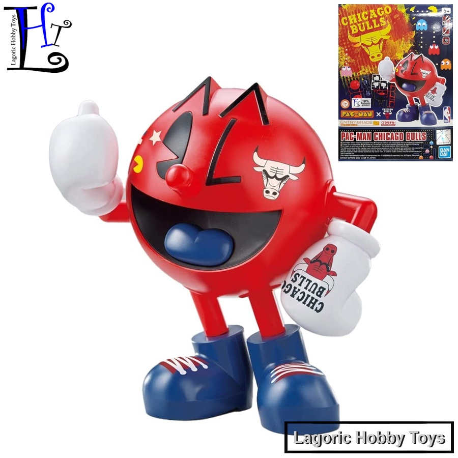 Jual Entry Grade PacModel PacMan Red NBAxPacMan Chicago Bulls Bandai ...