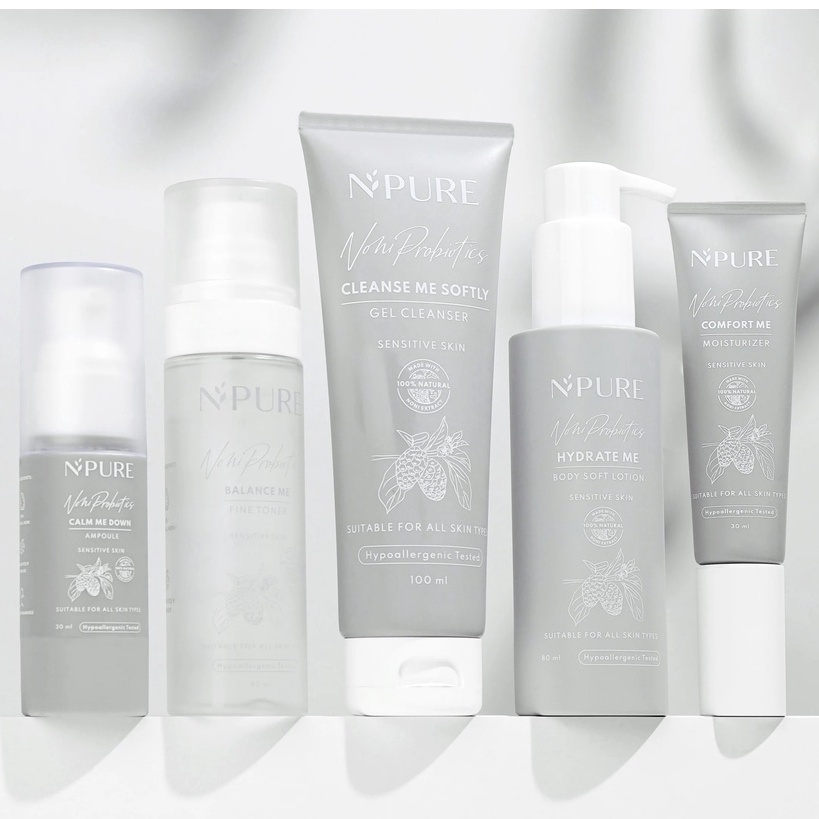 Jual NPURE Noni Probiotics for sensitive skin / Face Wash / Fine Toner ...