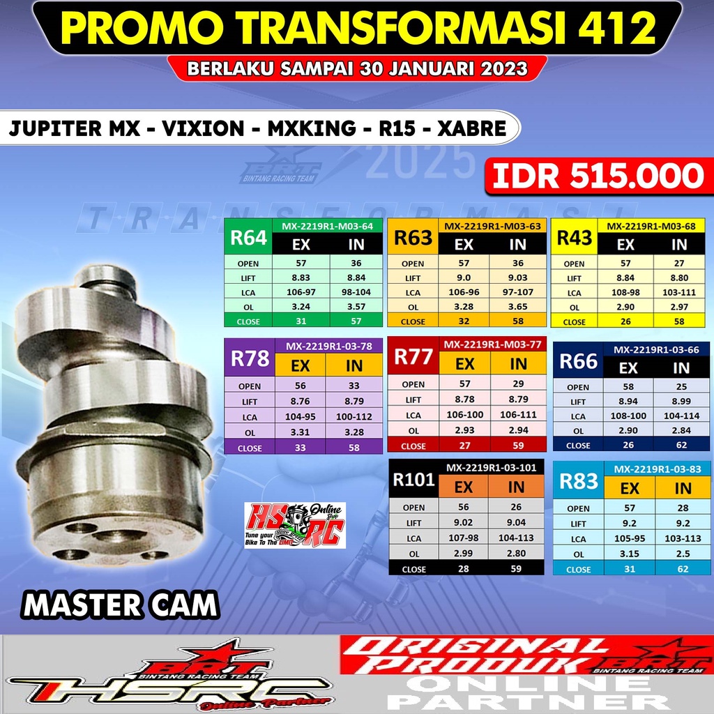 Jual NOKEN AS KEM RACING BRT YAMAHA Jupiter MX 135 VIXION OLD NEW MX KING XABRE R15 V2 Mastercam ...
