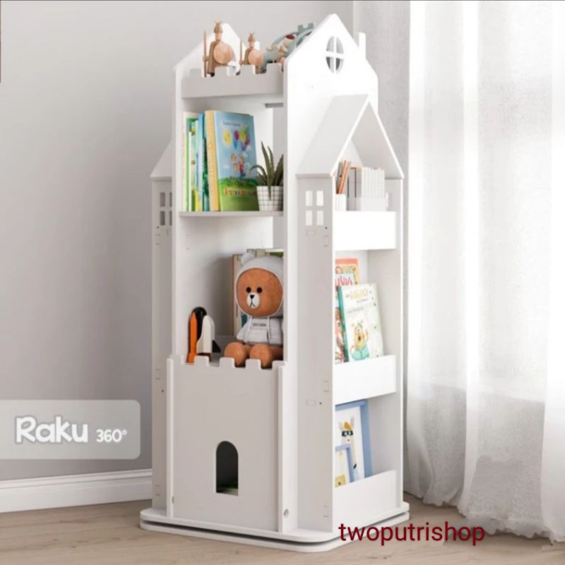 Jual Rak buku putar size( M&L) | Shopee Indonesia