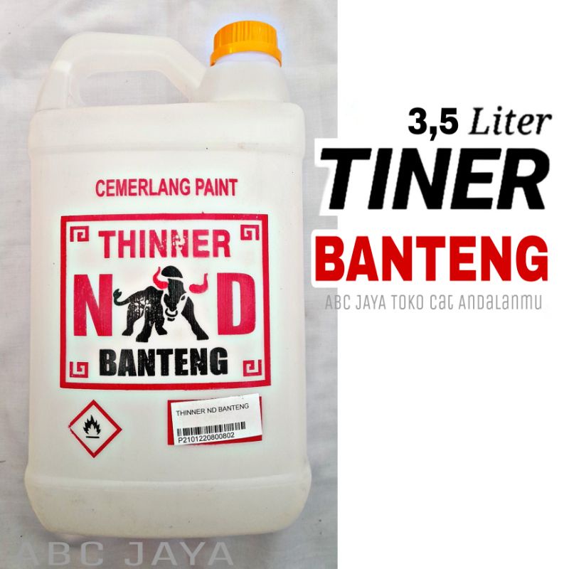 Jual Tiner ND Banteng Cemerlang Paint 3,5 Liter Thinner Tinner Campuran ...