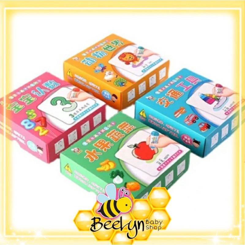 Jual BEELYN - mainan edukasi magic flashcard (1set isi 32pcs) | Shopee ...