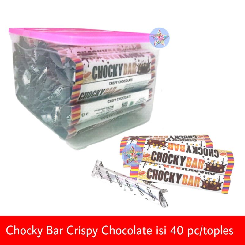 Jual Chocky Bar Crispy Chocolate isi 40 pc/toples | Shopee Indonesia