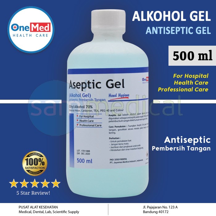 Jual One Med Aseptic Gel Refill 500 ml | Shopee Indonesia