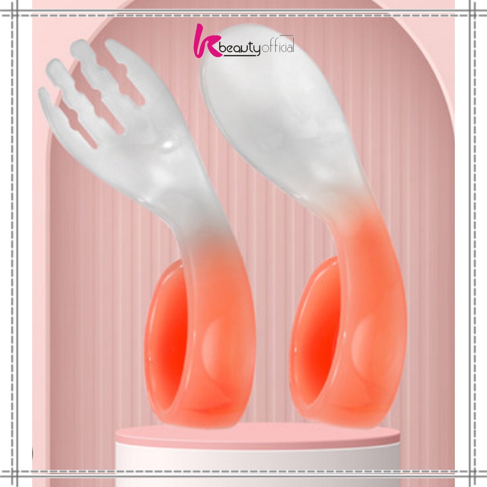 Jual KB-C706 Sendok Garpu Makan Bayi Sensor Suhu Panas / Sendok Makan Bayi Sensor Panas / Alat ...
