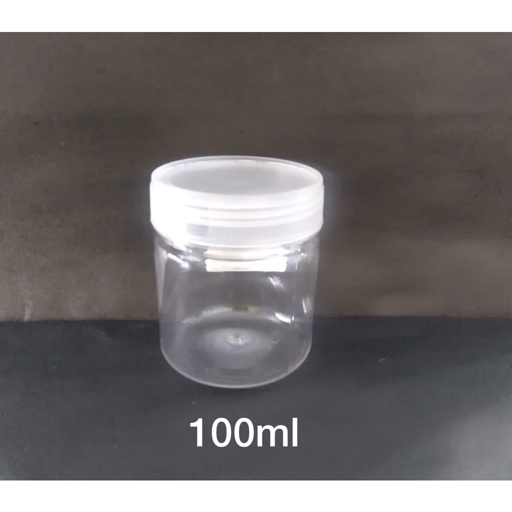 Jual Toples/Jar plastik tutup bening 100ml, 300ml, 350ml, 500ml, 550ml ...