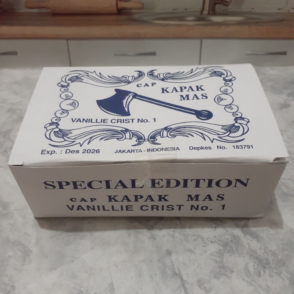 Jual Vanillie Cap Kapak Mas vanili Bubuk kemasan Sachet isi 100 pcs ...
