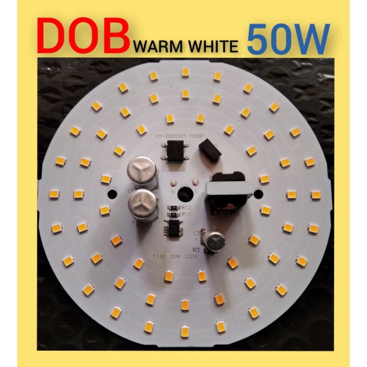 Jual PCB LED AC DOB 50W D-111MM WARM WHITE/KUNING | Shopee Indonesia