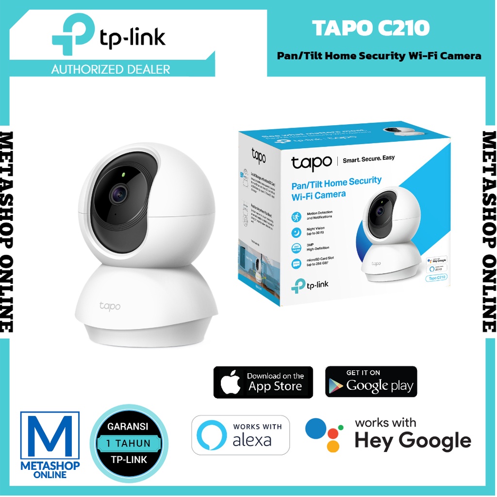 Jual TP-Link Tapo C210 Pan/Tilt Indoor Wireless Home Security Camera TPLINK | Shopee Indonesia