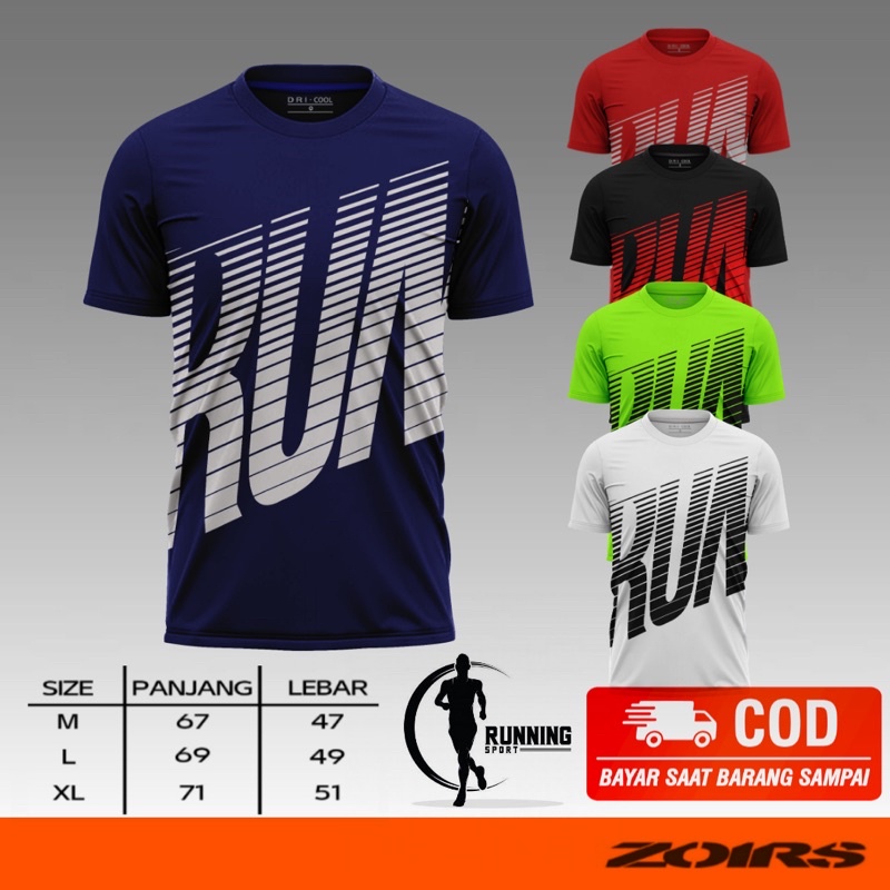 Jual Baju olahraga pria running fitnes aerobic badminthon tennis lari ...