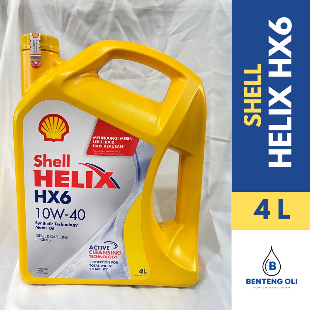 Jual SHELL HELIX HX6 10W-40 4 LITER | Shopee Indonesia