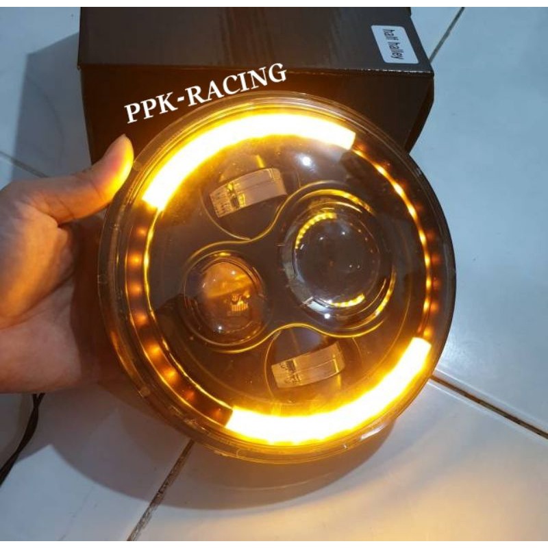 Jual Lampu Daymaker Harley Cutt Off 7 Inch | Shopee Indonesia