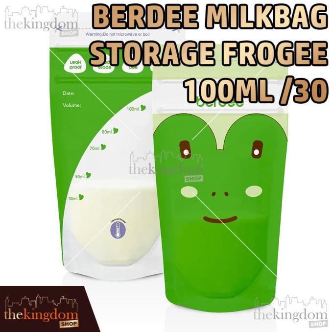 Jual Berdee Milkbag Storage Frogee 100ml /30 Kantong Asi Hijau Isi ...