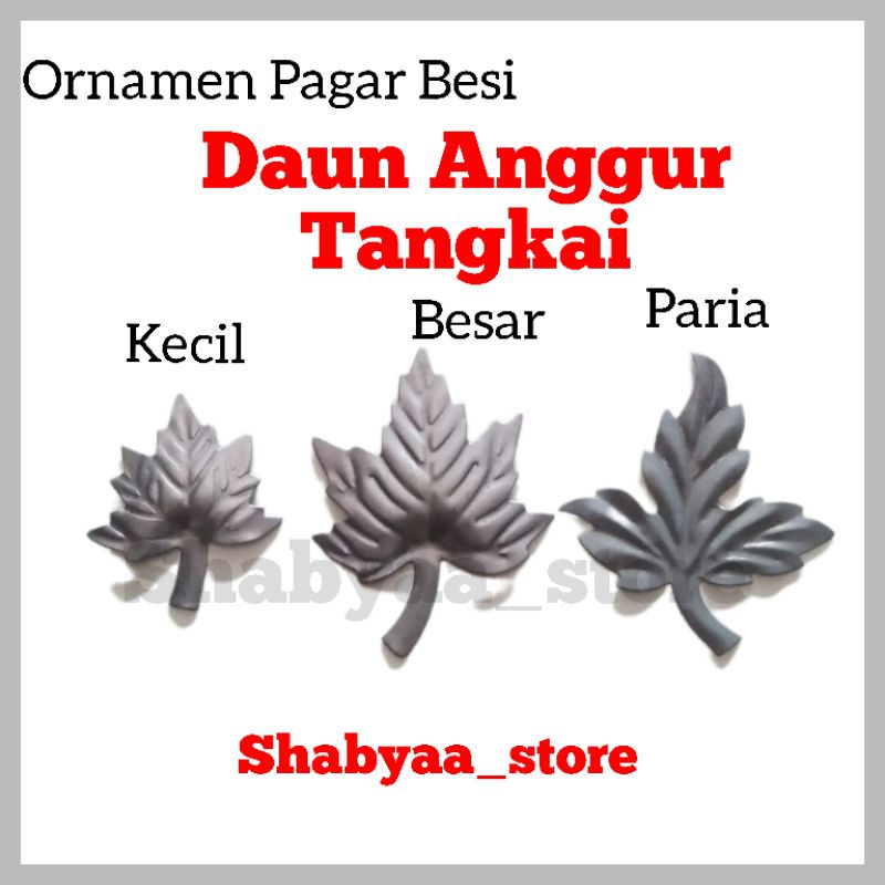 Jual Daun anggur tangkai paria ornamen aksesoris pagar besi teralis ...